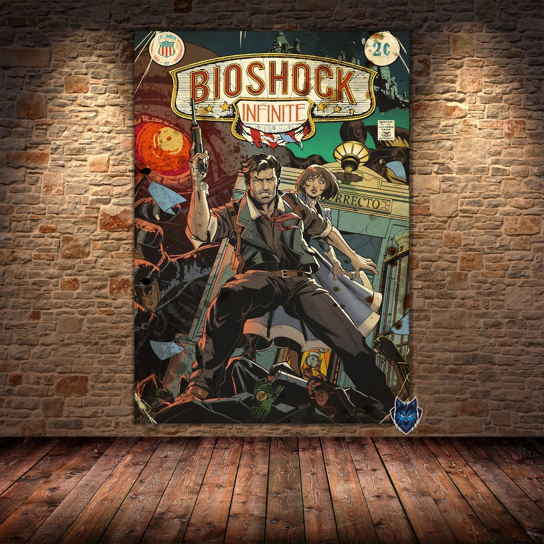 Bioshock Poster Rapture & Columbia Wall Art Rolled Canvas - Etsy