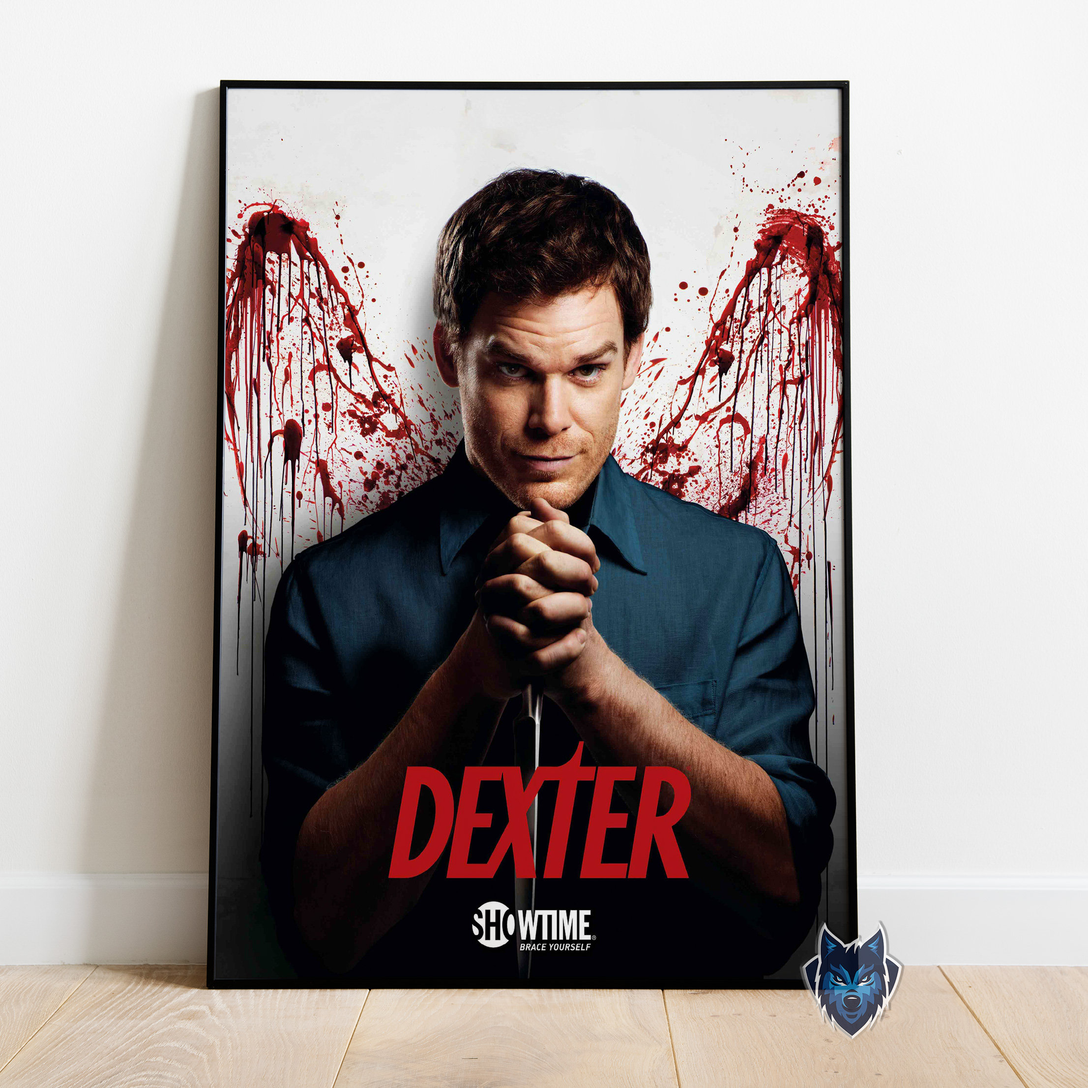 Dexter Poster, Dexter Morgan Wall Art, Rolled Canvas Print, TV Series ...
