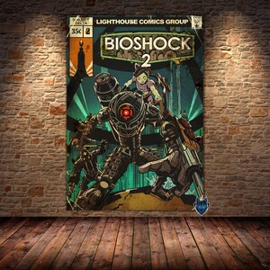 Bioshock Poster Rapture & Columbia Wall Art Rolled Canvas - Etsy