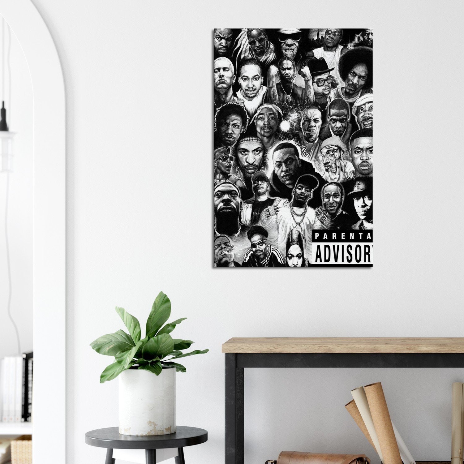 Rap Legends Poster, Legendary Old School Hiphop Rapper Wall Art, Rolled ...