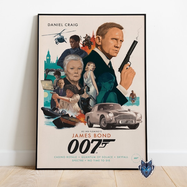 James Bond Print - Etsy