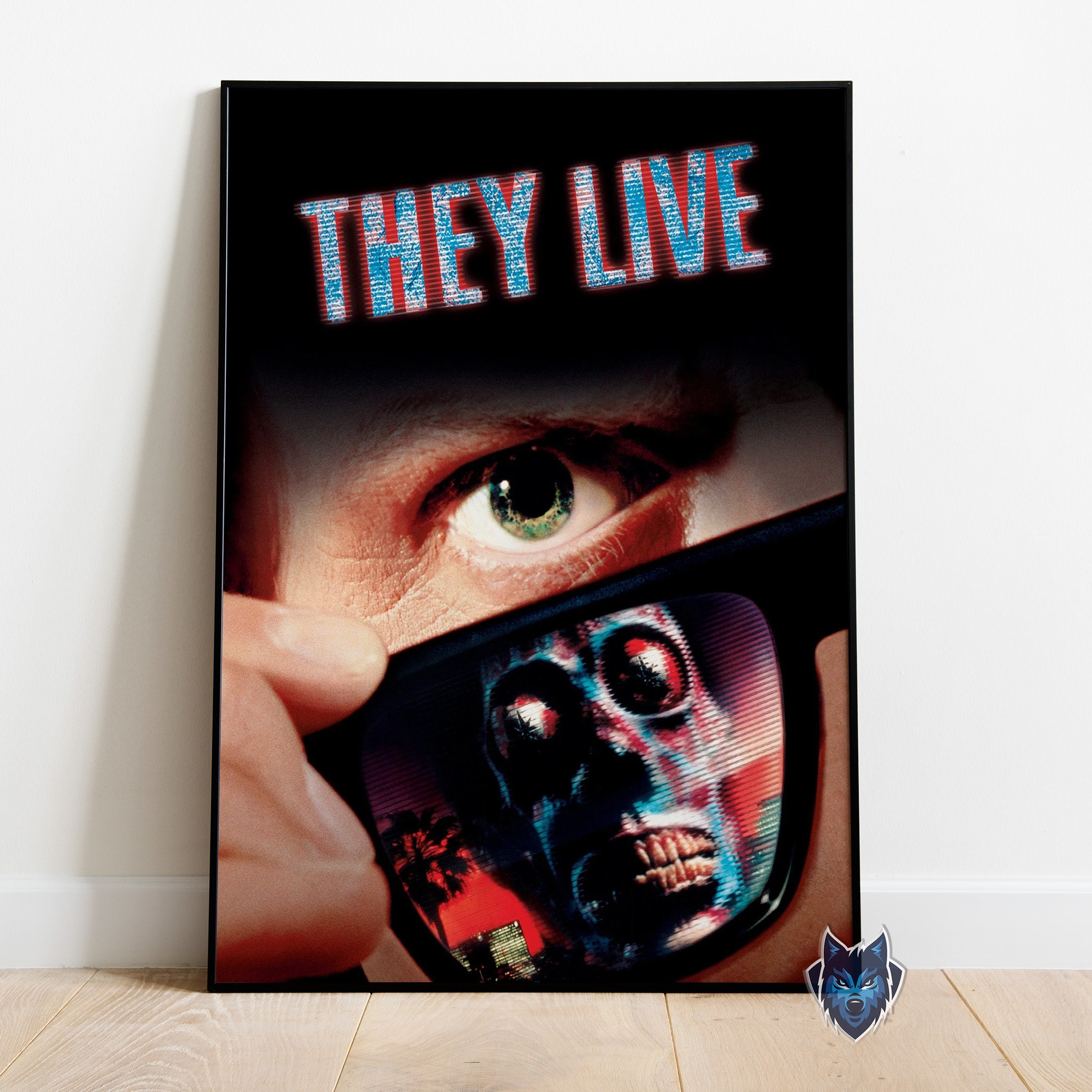 They Live Poster, Roddy Piper Wall Art, Rolled Canvas Print, Movie ...