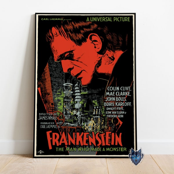 Frankenstein Poster - Etsy