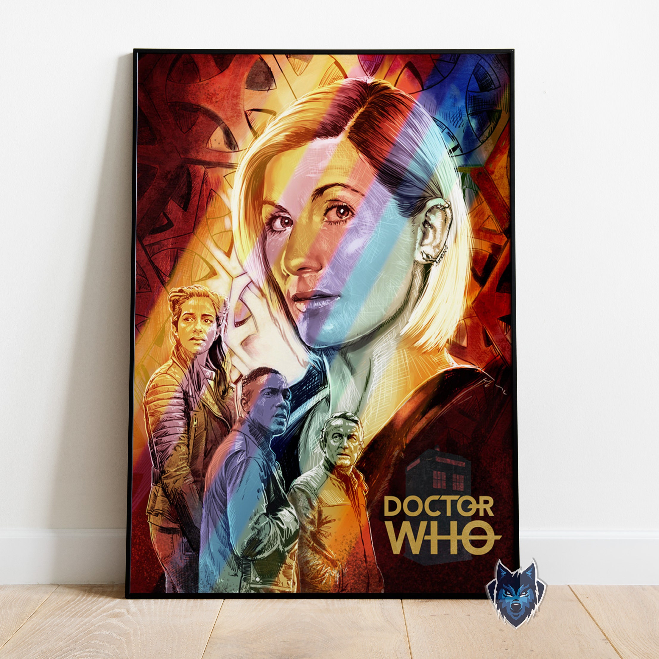 Doctor Who Poster, Jodie Whittaker Wall Art, Rolled Canvas Print, TV ...