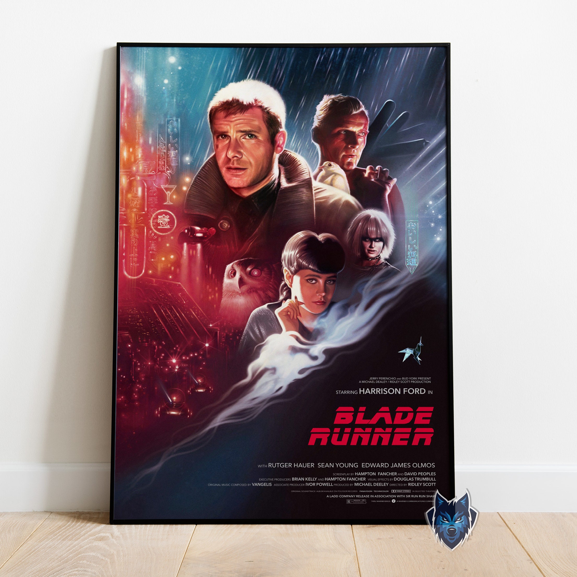 Blade Runner Poster, Harrison Ford Wall Art,
