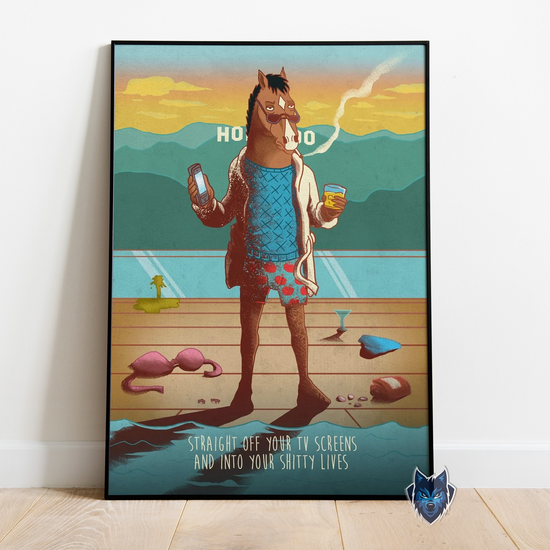 BoJack Horseman Poster, Todd Chavez Wall Art, Rolled Canvas Print, TV Series Poster Gift sold by ...