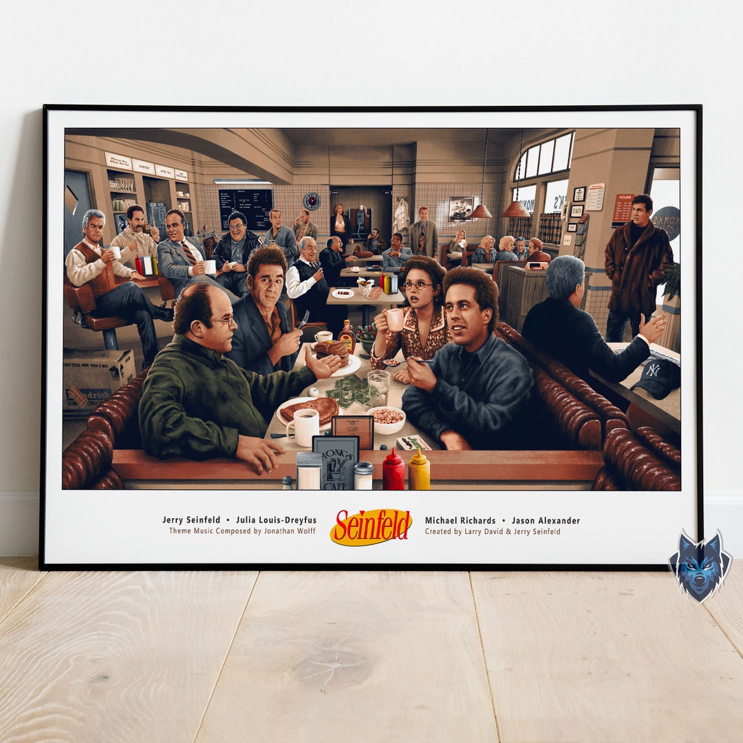 Seinfeld Poster Jerry Seinfeld Wall Art Rolled Canvas Print - Etsy UK