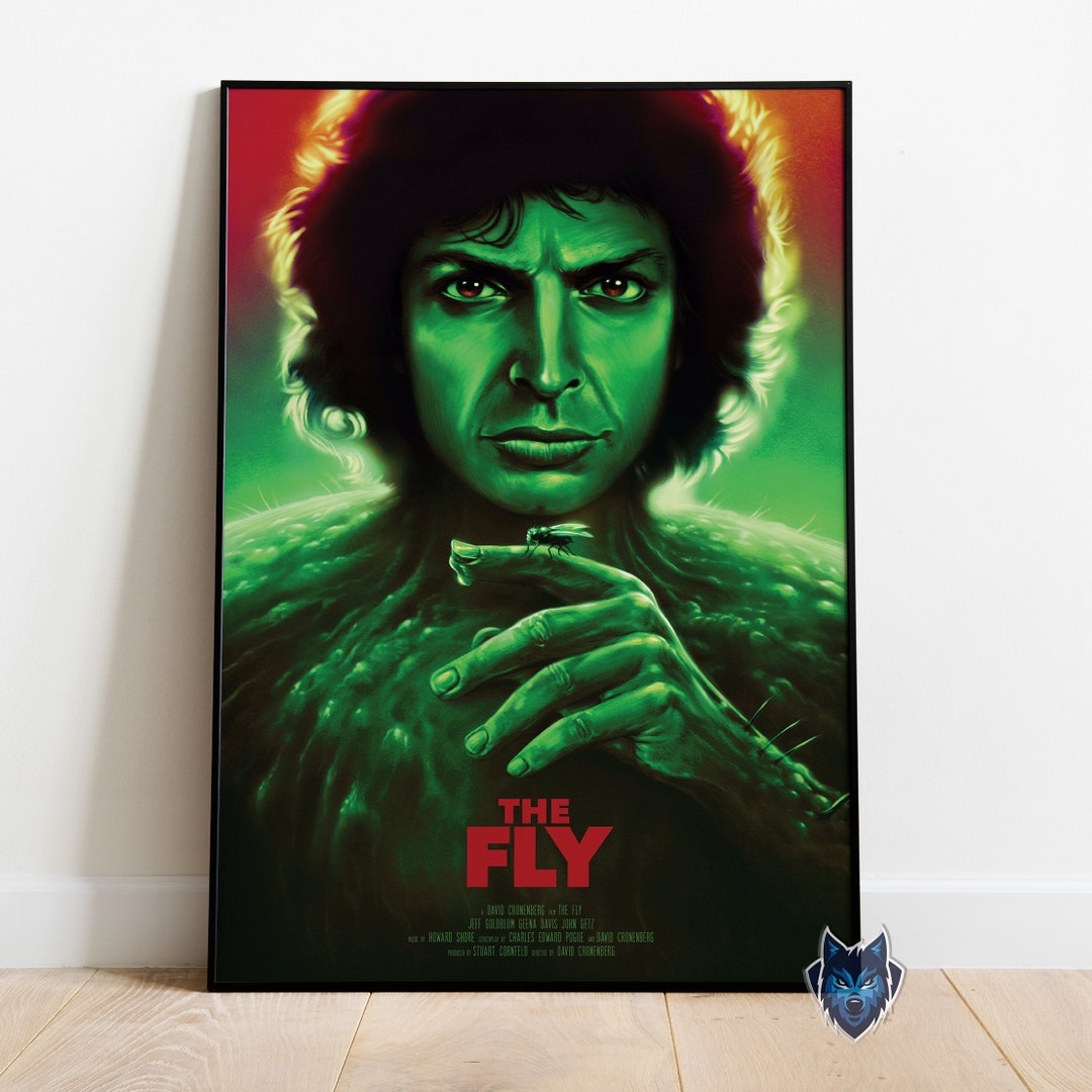 The Fly Poster Jeff Goldblum Wall Art Rolled Canvas Print - Etsy