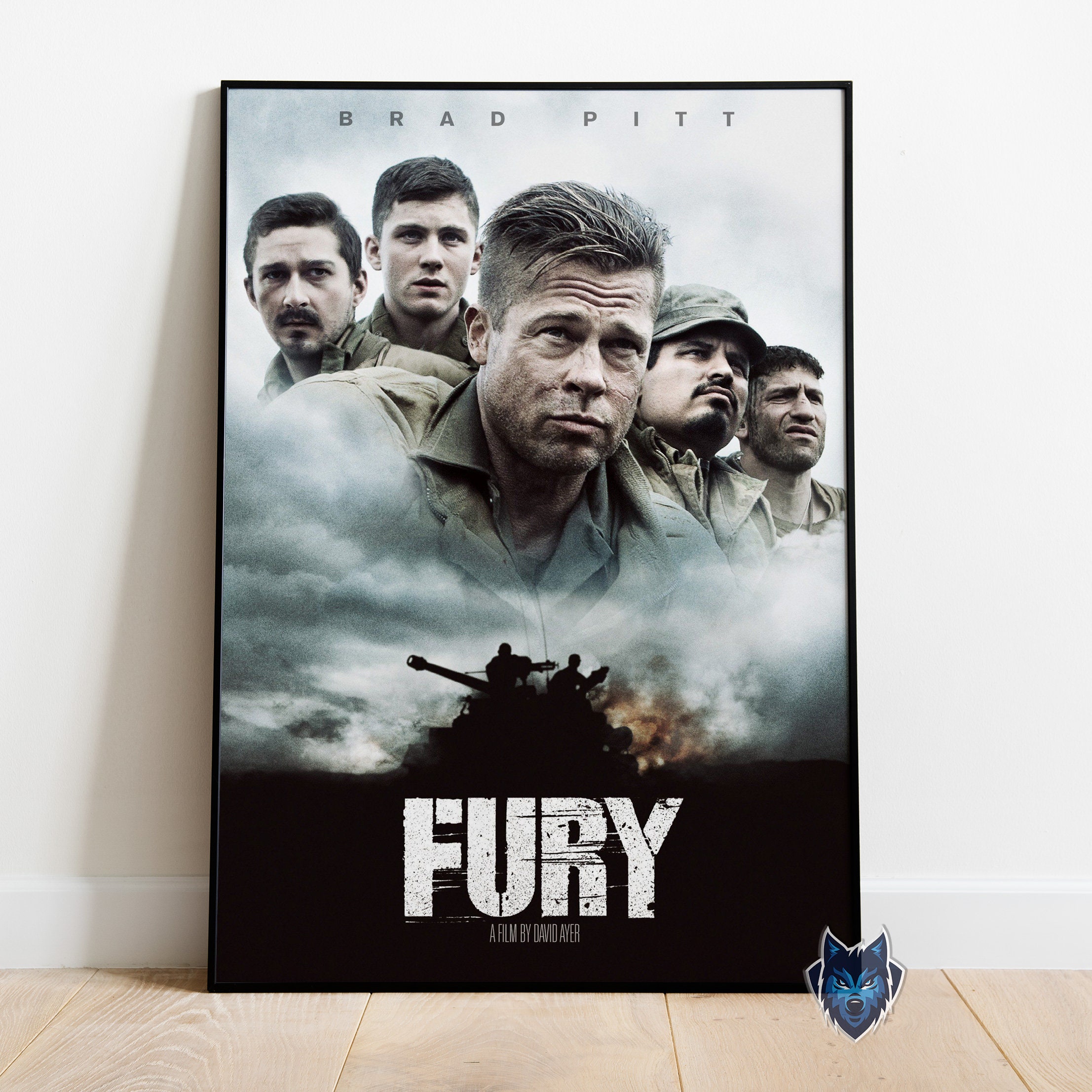Brad Pitt Fury Poster