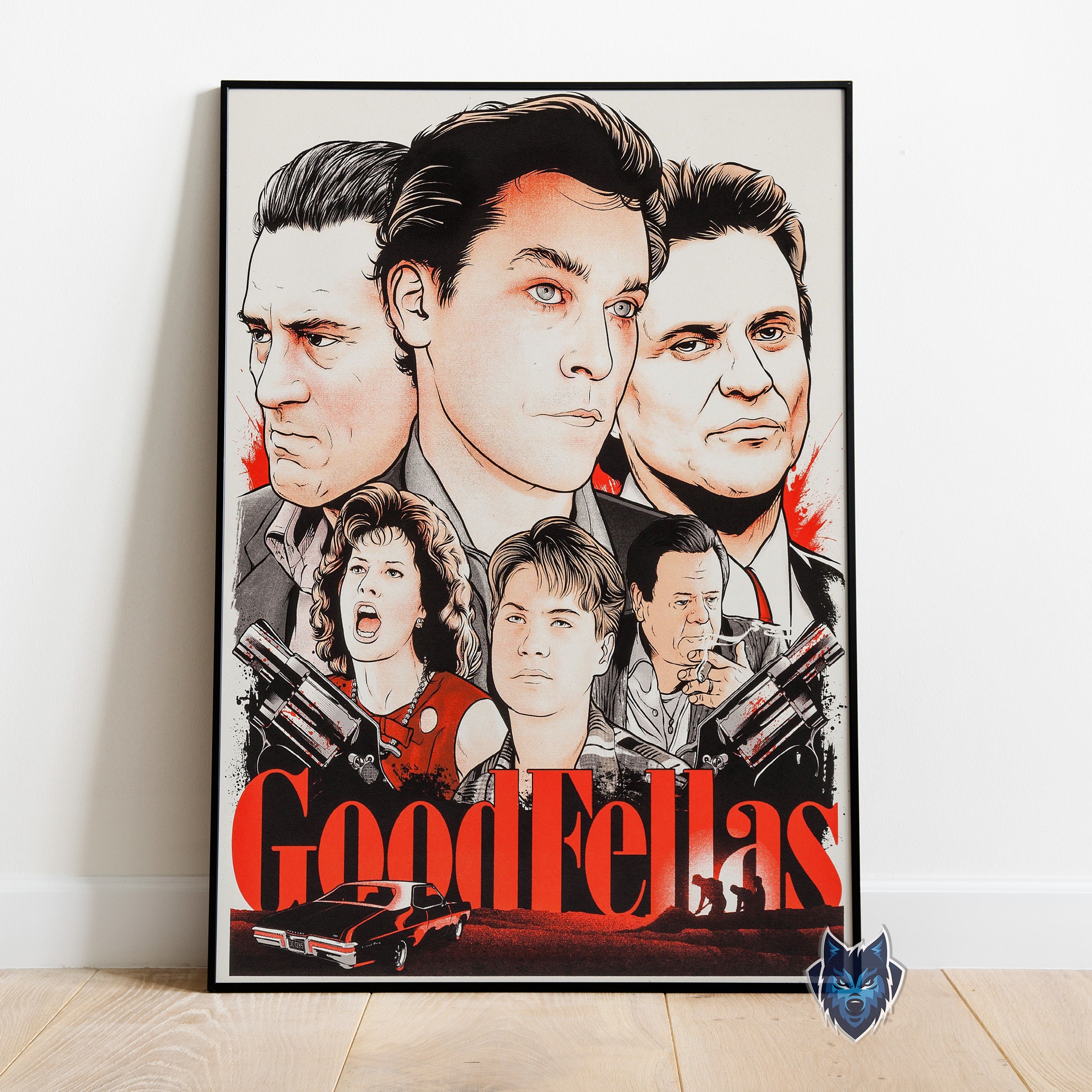 Goodfellas Poster, Robert De Niro Wall Art, Rolled Canvas Print, Movie ...