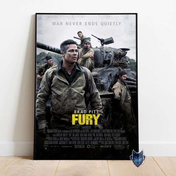 Brad Pitt Fury Poster