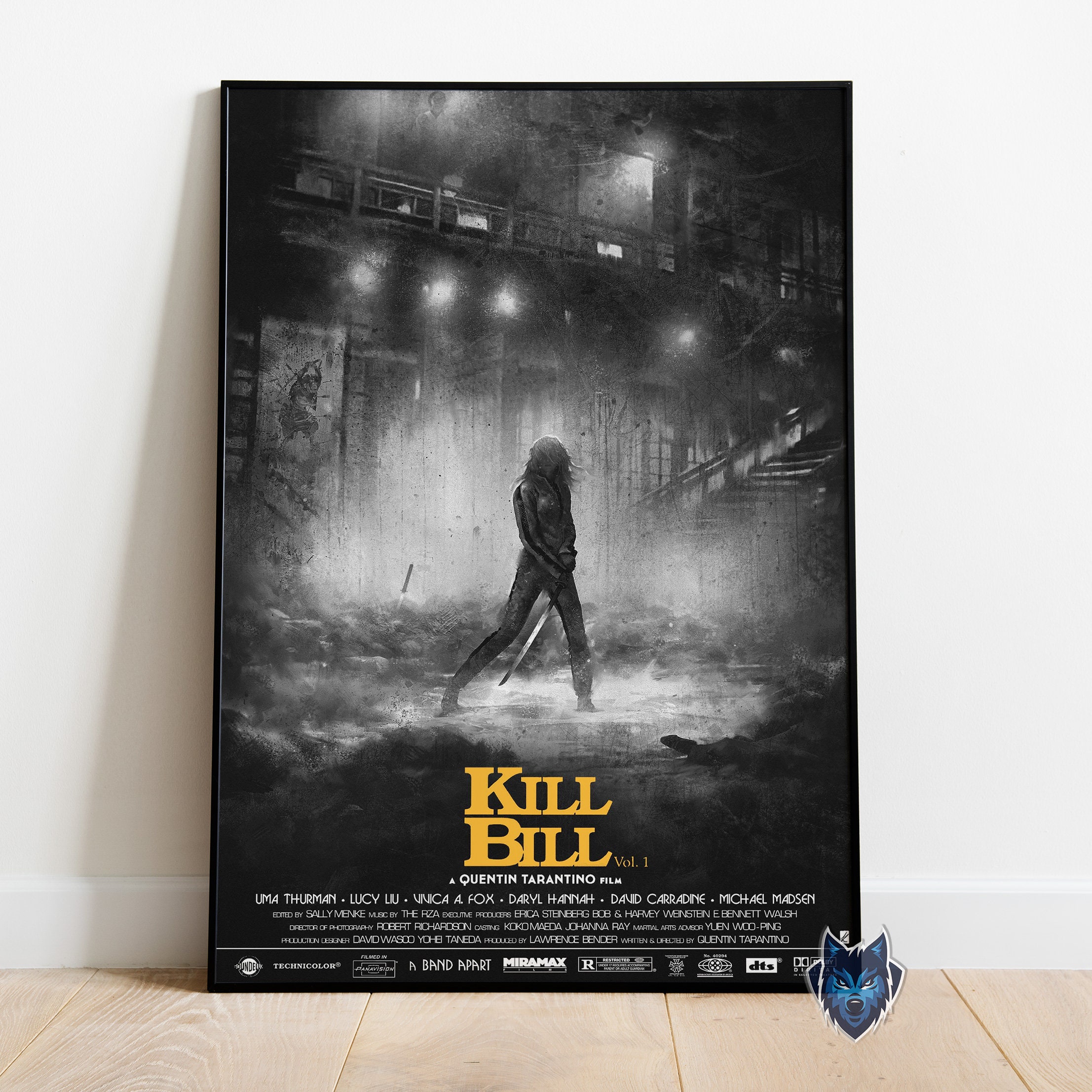 Kill Bill Poster Black And White