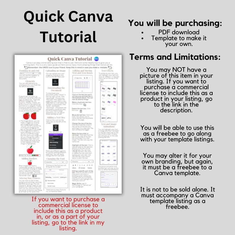 Canva Tutorial, Canva Guide, Used as Freebee for Your Listings, Quick Canva Tutorial, Canva ...