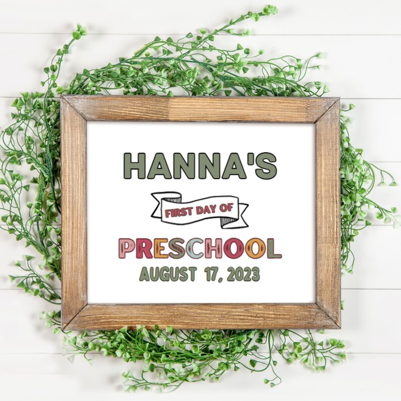 First Day of School Sign Instant Download First Day of - Etsy