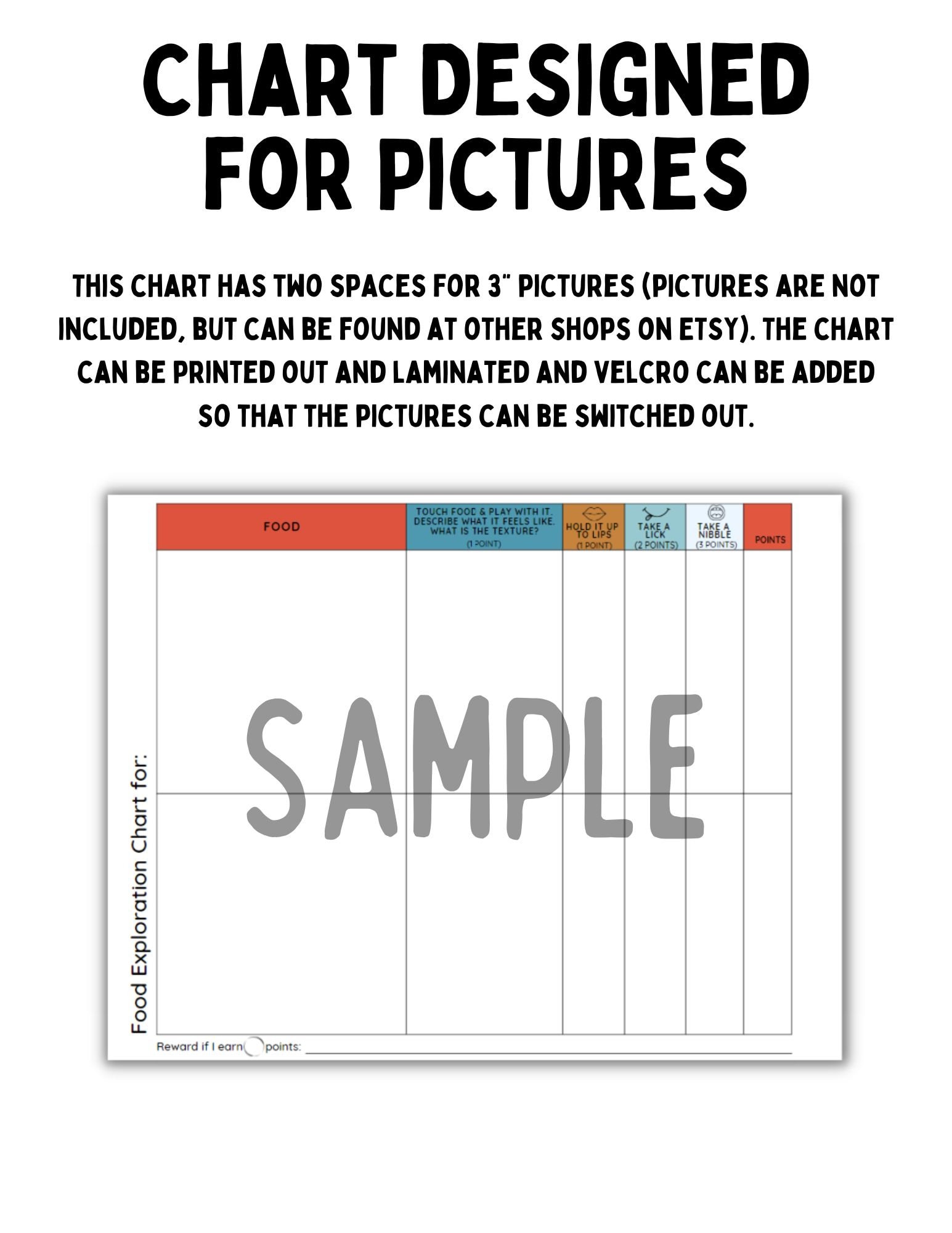 Picky Eater Chart & E-booklet | Trying New Foods | Food Aversions ...
