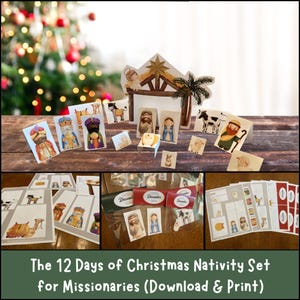 Paper Nativity Set, Countdown to Christmas, 12 Days of Christmas for ...