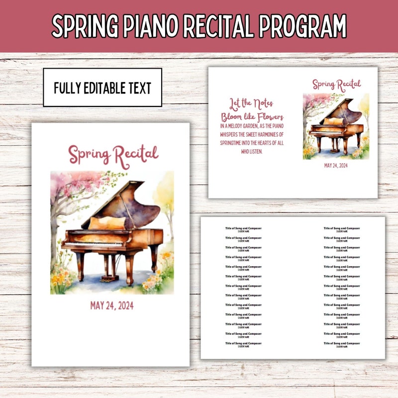 Piano Recital - Etsy