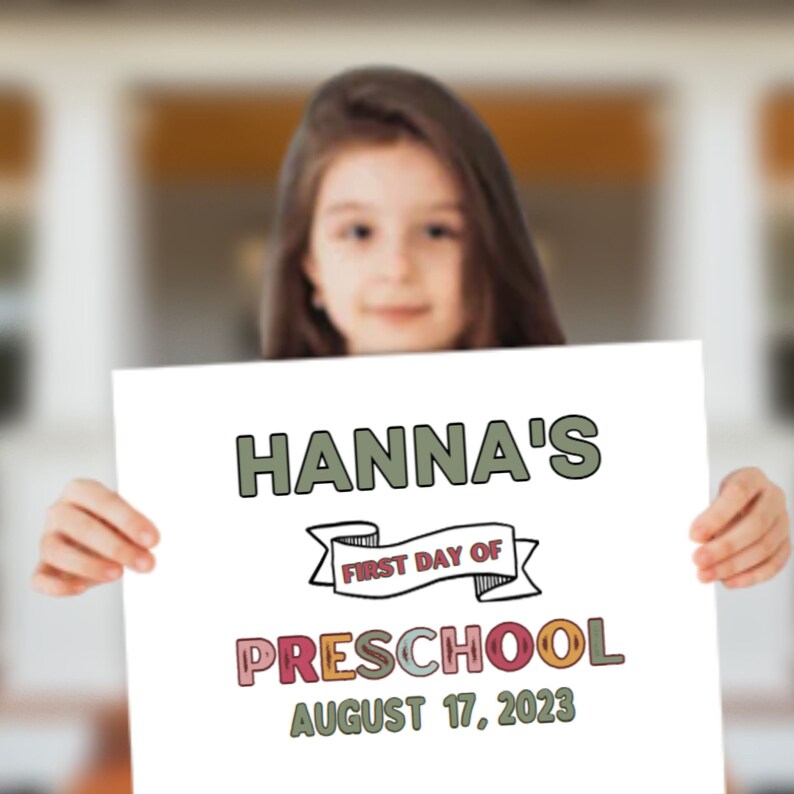 First Day of School Sign Instant Download First Day of - Etsy