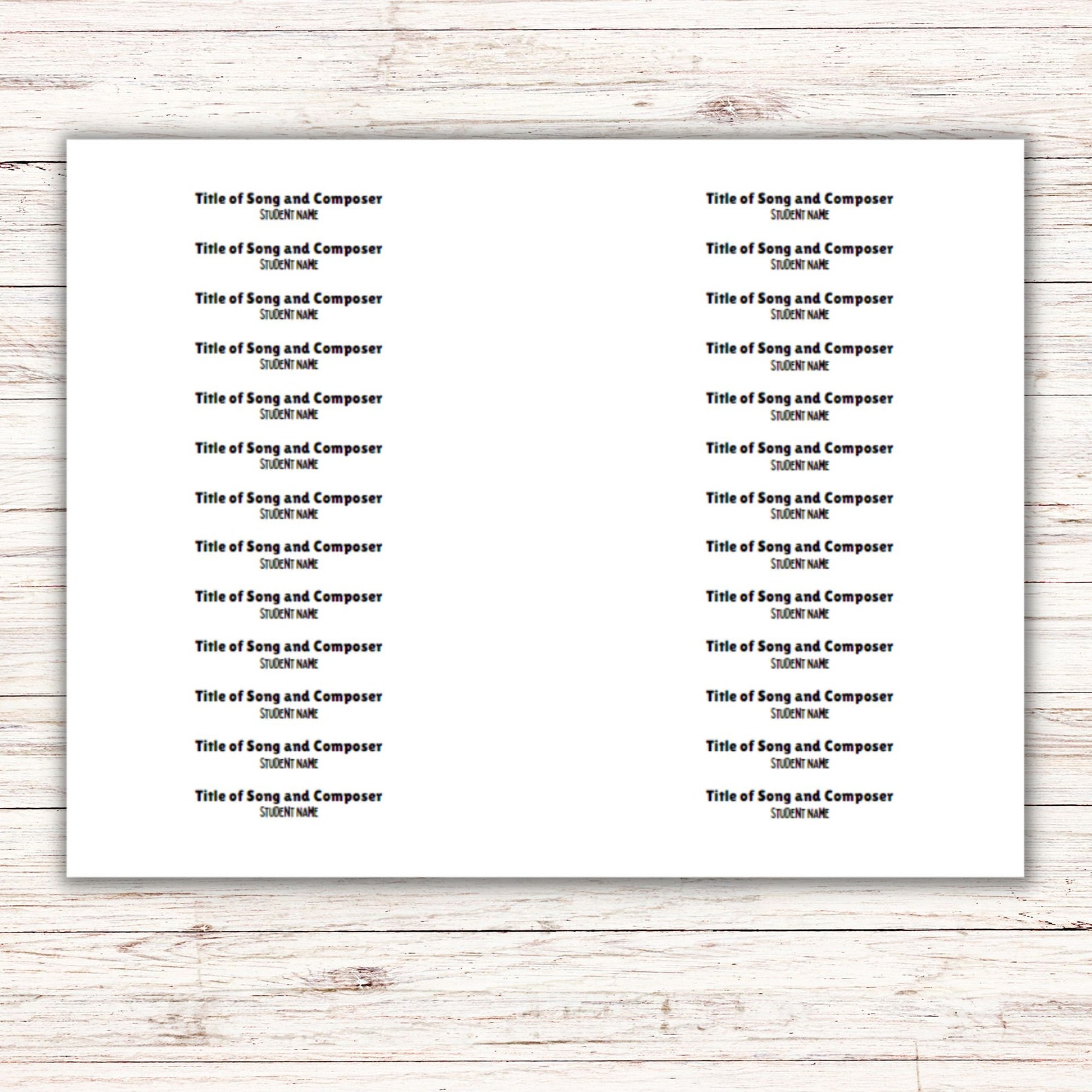 Spring Piano Recital Program Template | Spring Music Recital | Piano ...