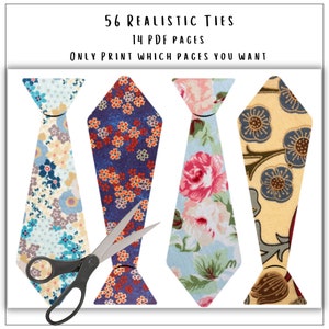 Printable Ties, Tie Banner, Tie Decorations, Father's Day, Missionary ...