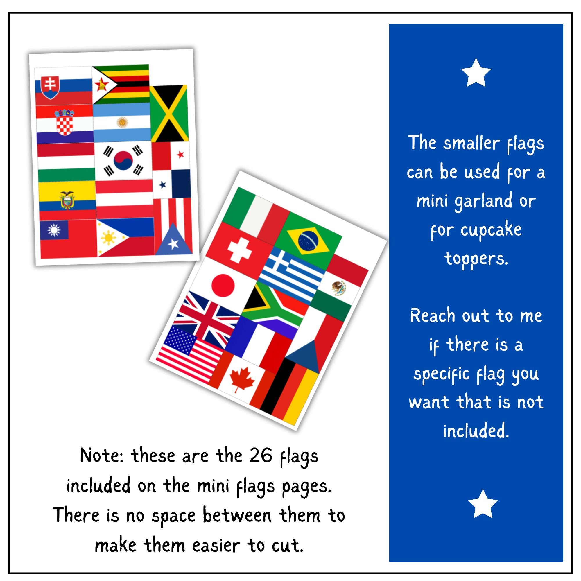 World Flags Banner, Printable Garland, International Bunting, Olympics ...