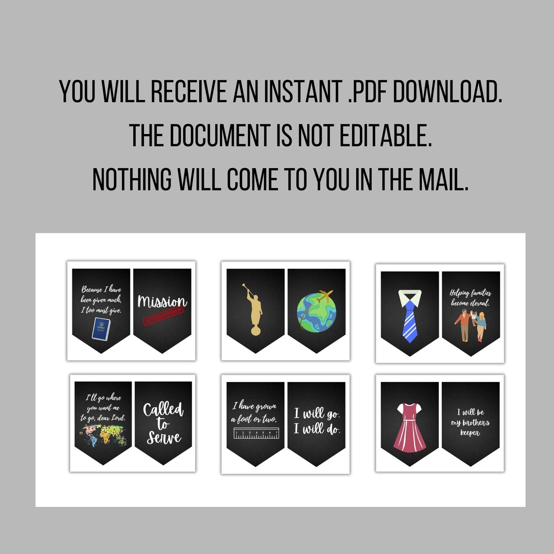 Mission Call Banner, Missionary Farewell, Mission Homecoming Party ...