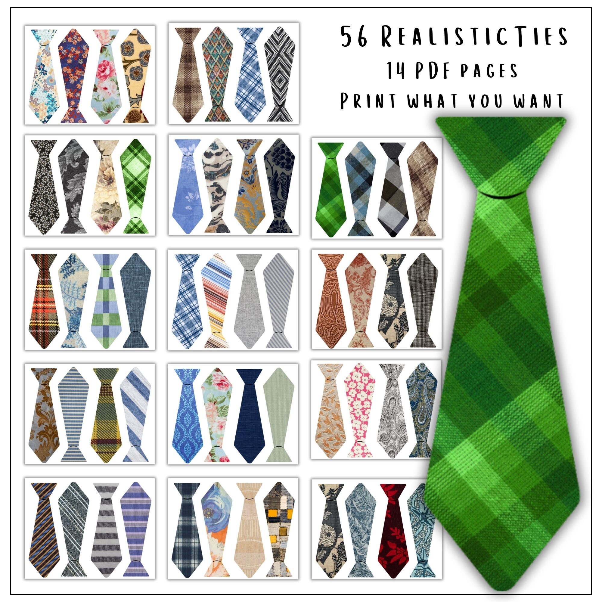 Printable Ties, Tie Banner, Tie Decorations, Father's Day, Missionary ...