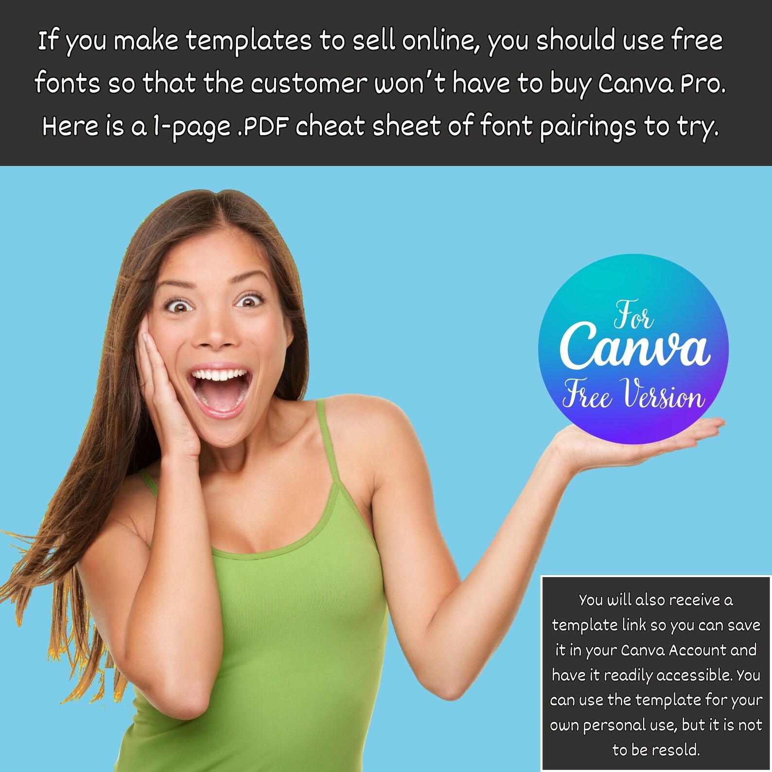 Canva Free Version Font Pairings, Cheat Sheet for Canva Free Version, Font Pairs, Modern Fonts ...