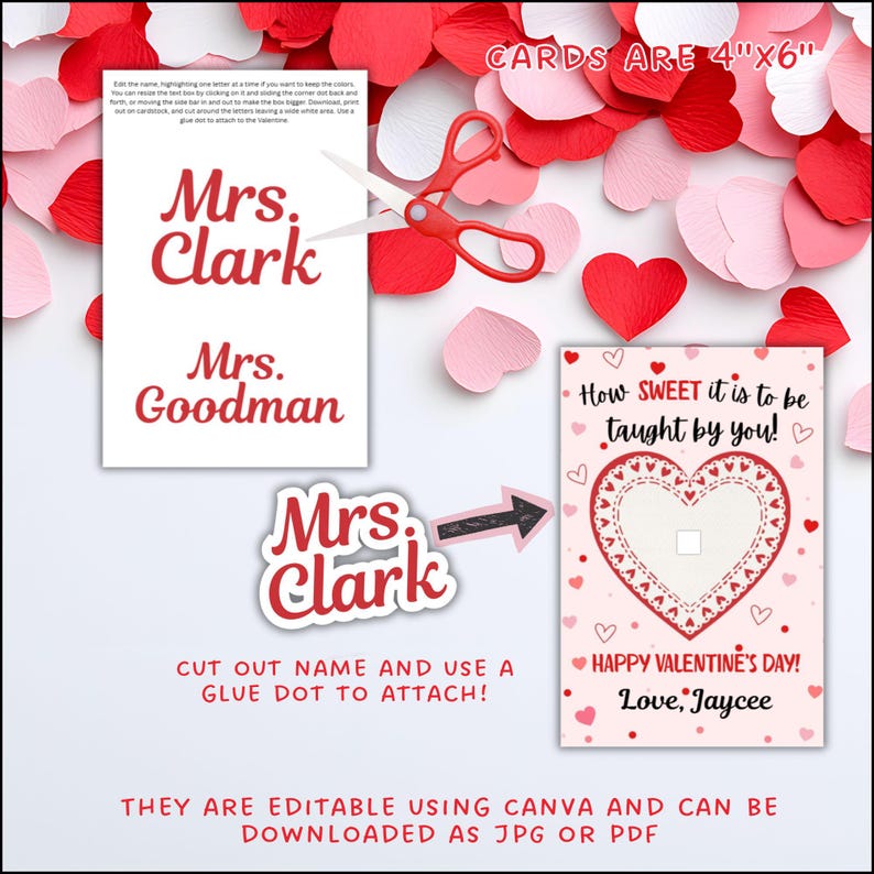 Custom Coach Valentine, Valentines Day Gift for Coach, Coach Valentines ...