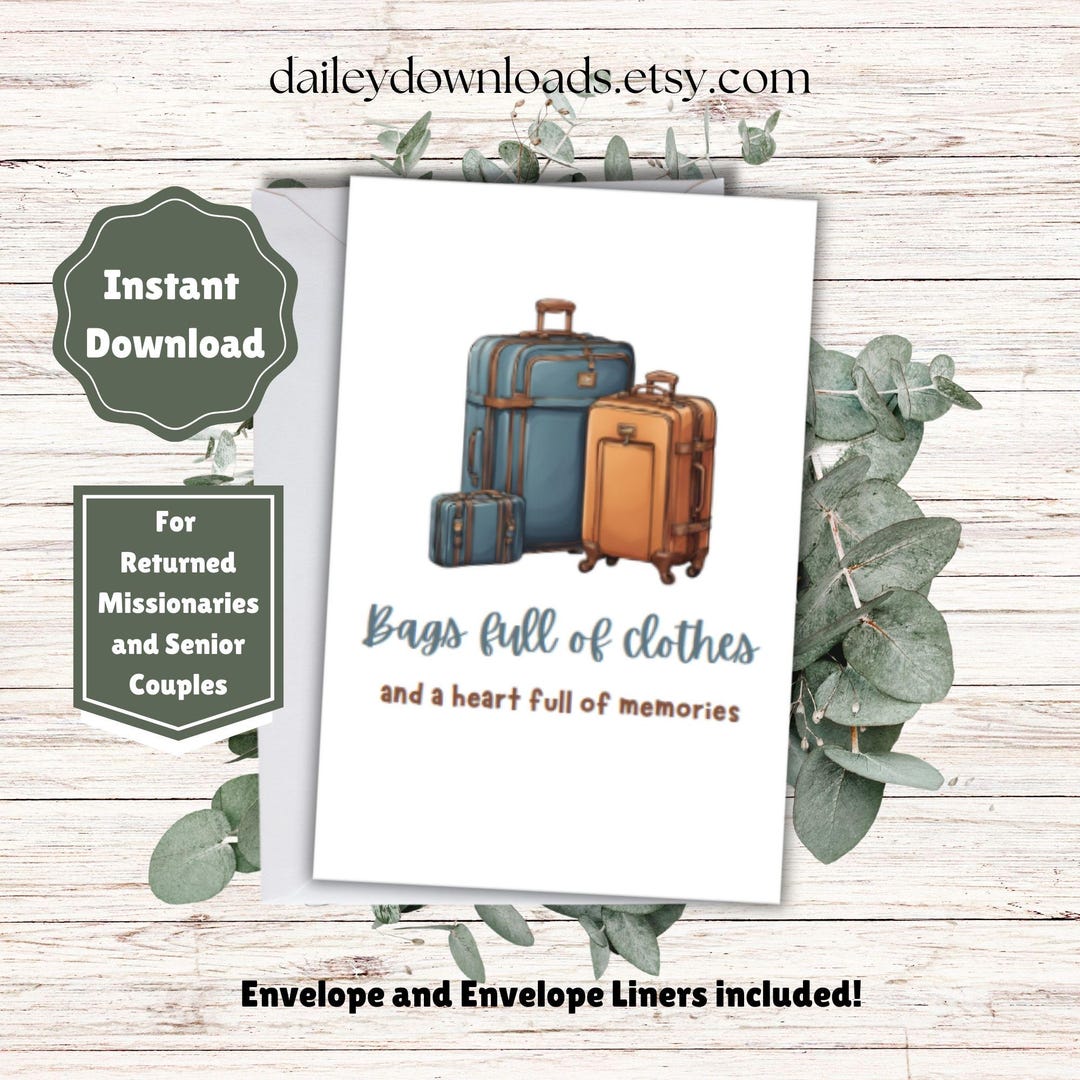 Returned Missionary Greeting Card, Card for Missionaries, Card for ...