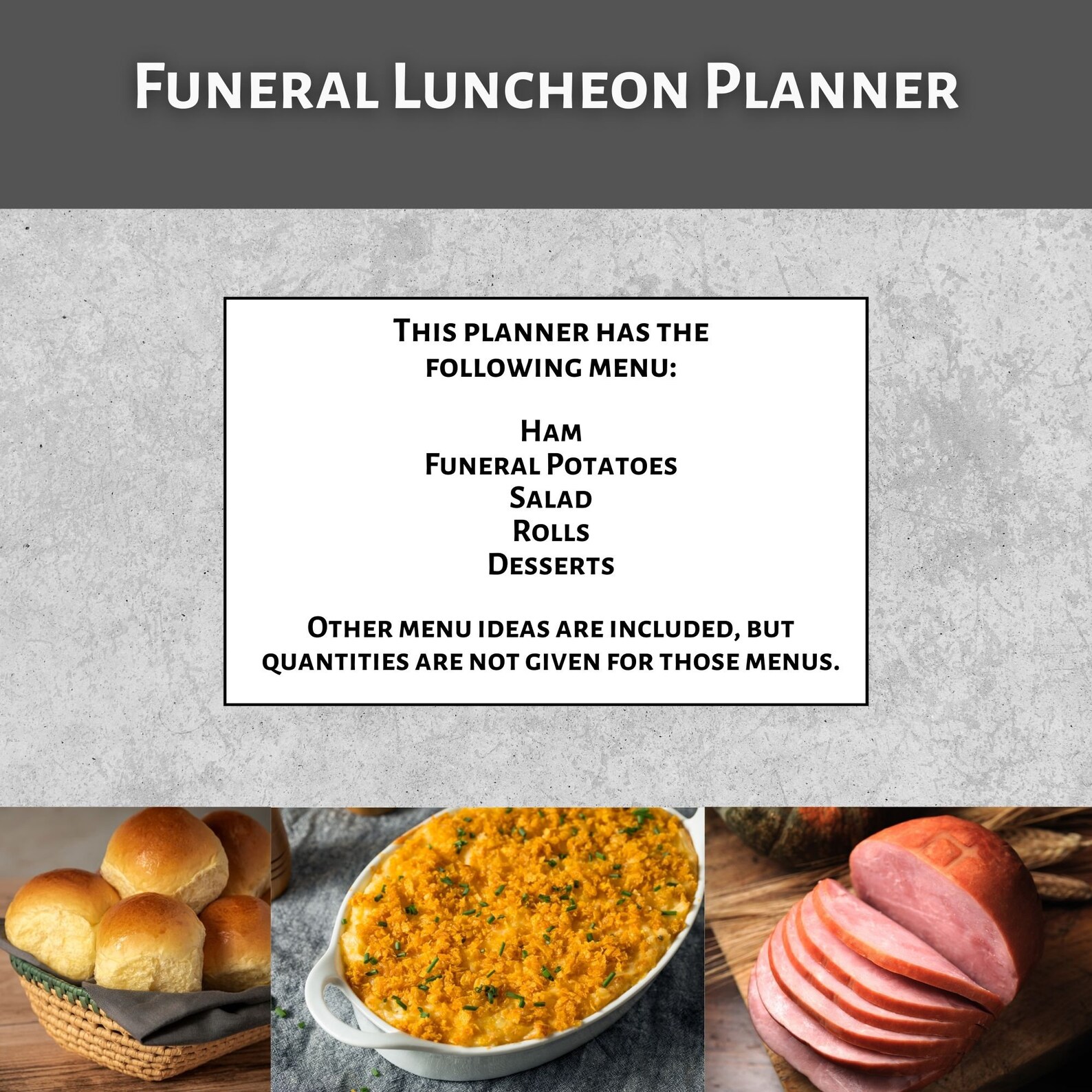 Funeral Luncheon Planner, Guide to Plan Funeral Lunch, Funeral Lunch ...