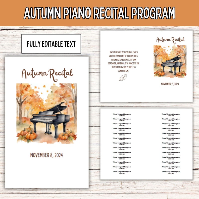 Piano Recital - Etsy