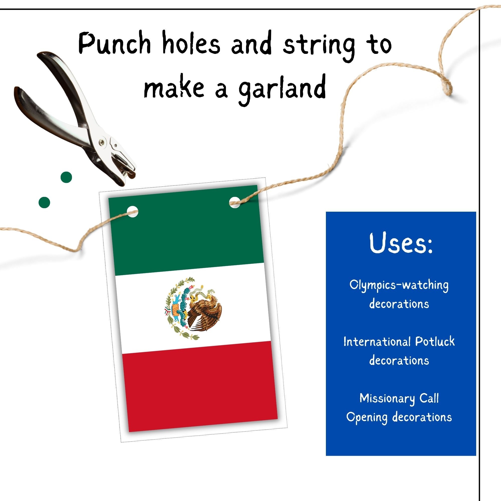 World Flags Banner, Printable Garland, International Bunting, Olympics ...