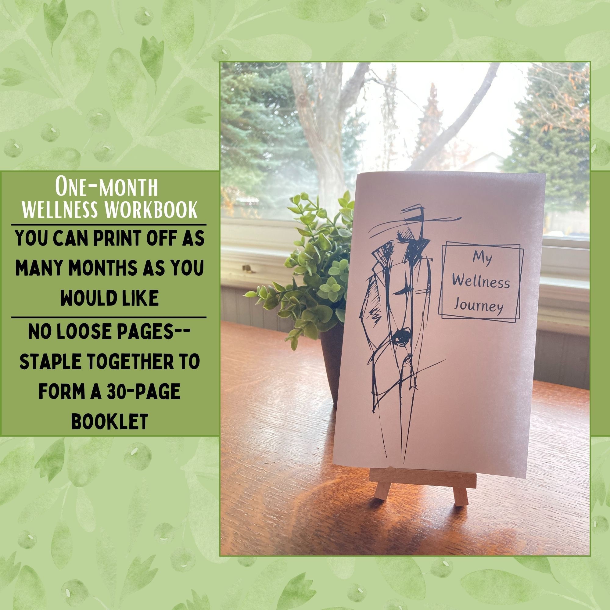 Wellness Planner, Mindfulness Journal, for Men, Masculine Book, Habit ...