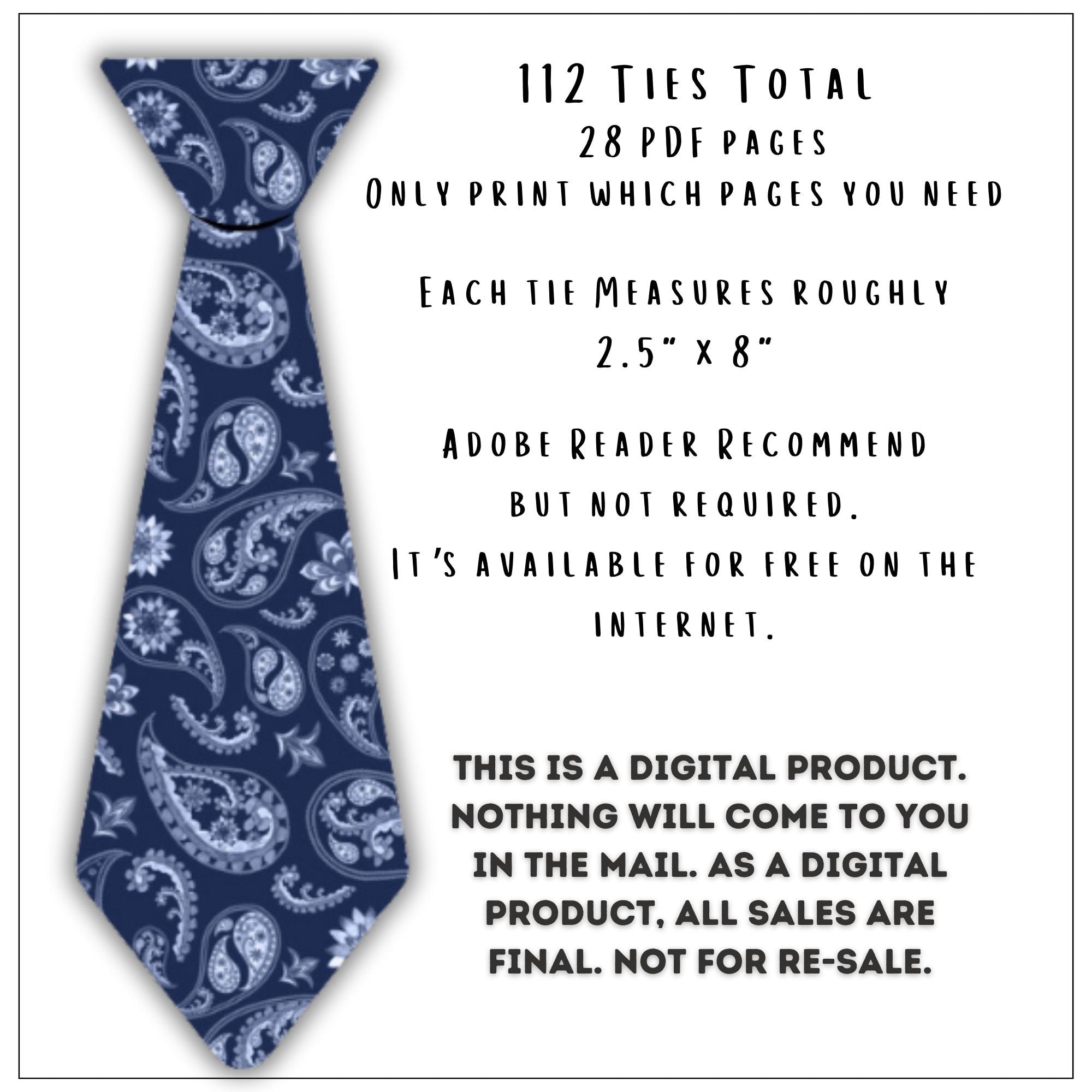 Printable Ties, Tie Banner, Tie Decorations, Father's Day, Missionary ...