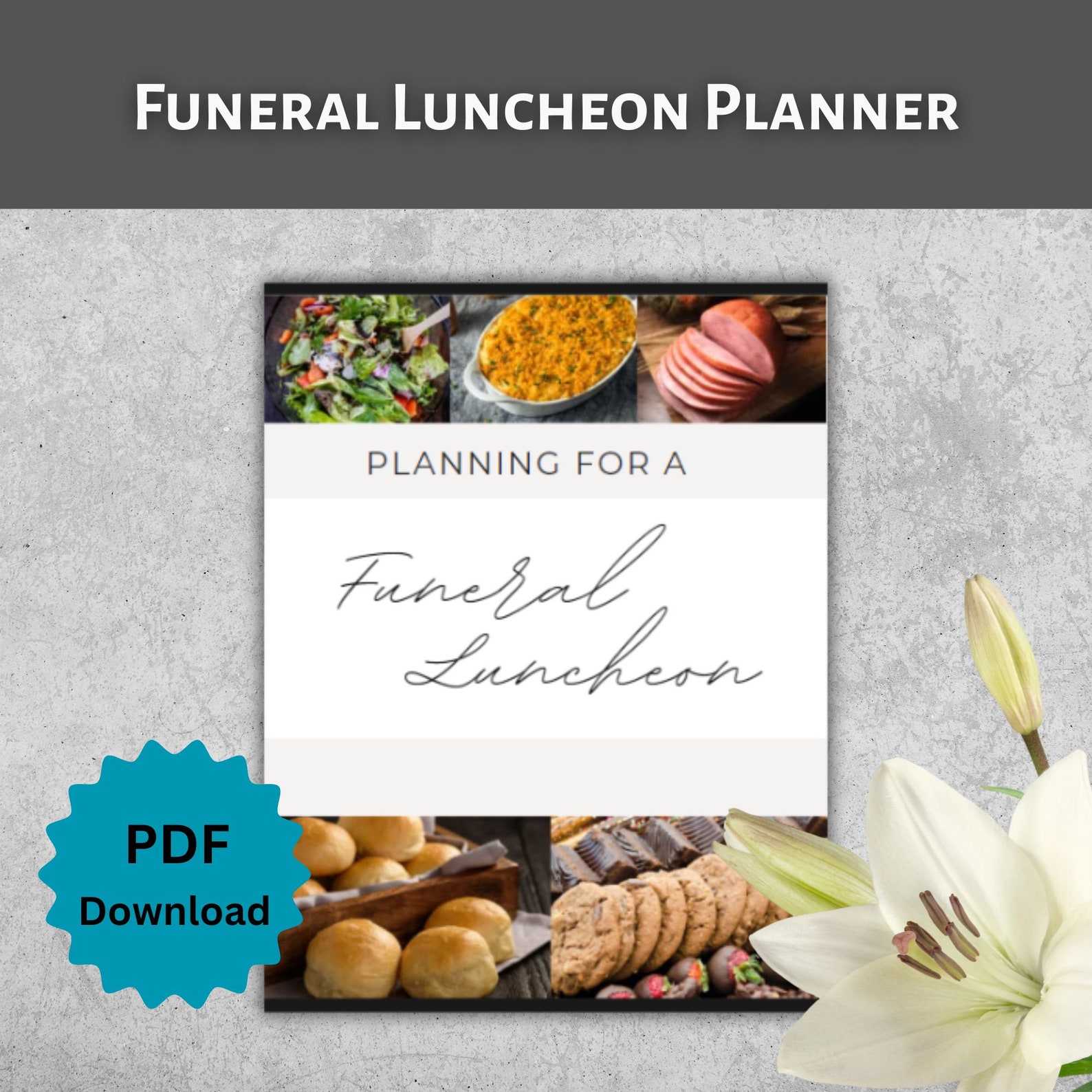 Funeral Luncheon Planner, Guide to Plan Funeral Lunch, Funeral Lunch ...