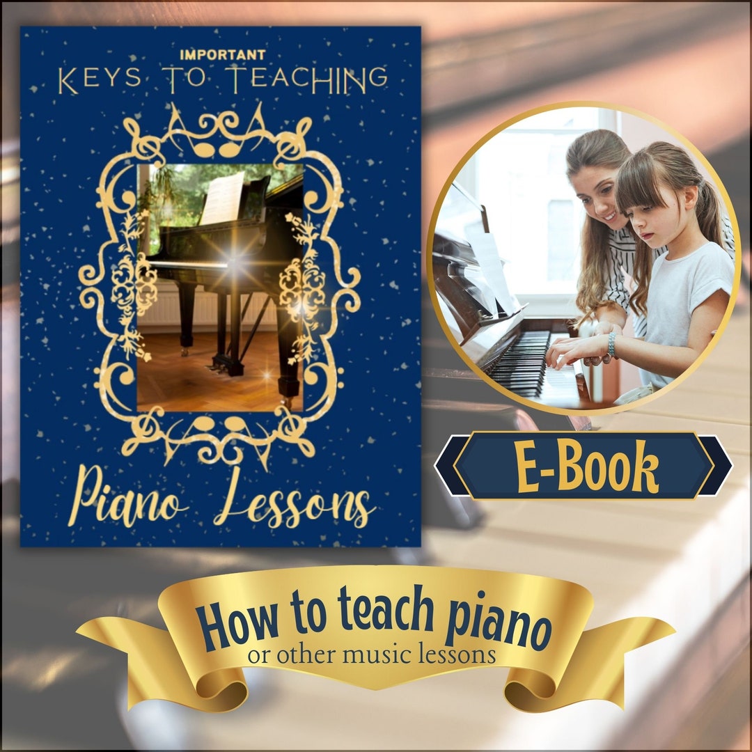 How to Teach Piano Lessons, Instructional Guide, Editable, E-book ...