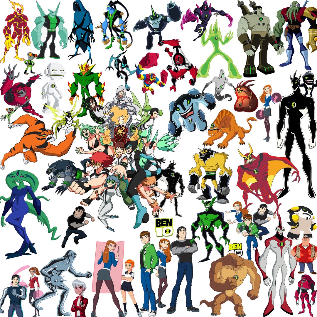 Ben 10 Sticker Svg Bundle,svg Bundles, Digital Vector File,svg Designs ...