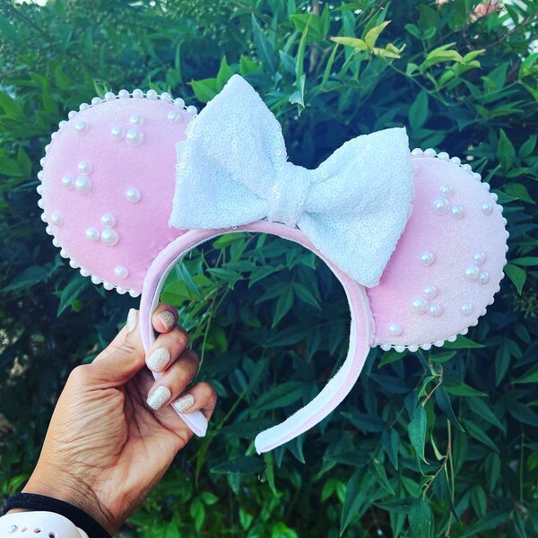 Pink Minnie Ears - Etsy