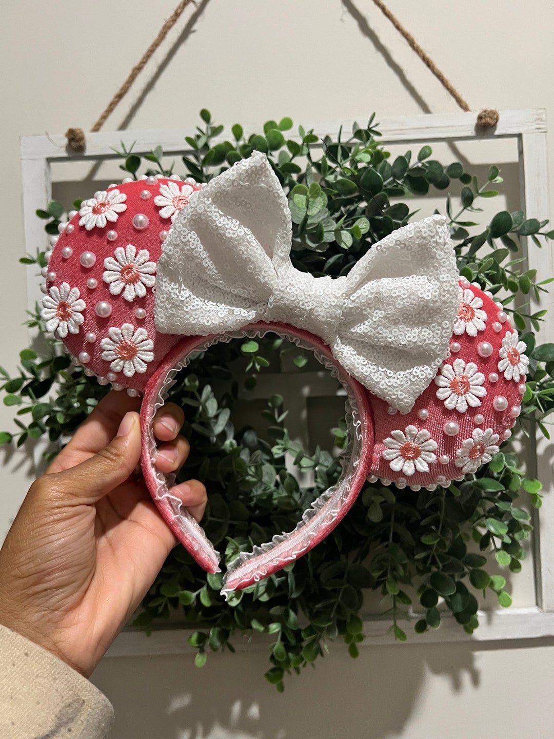 Oopsy Pink Daisy Minnie Ears - Etsy