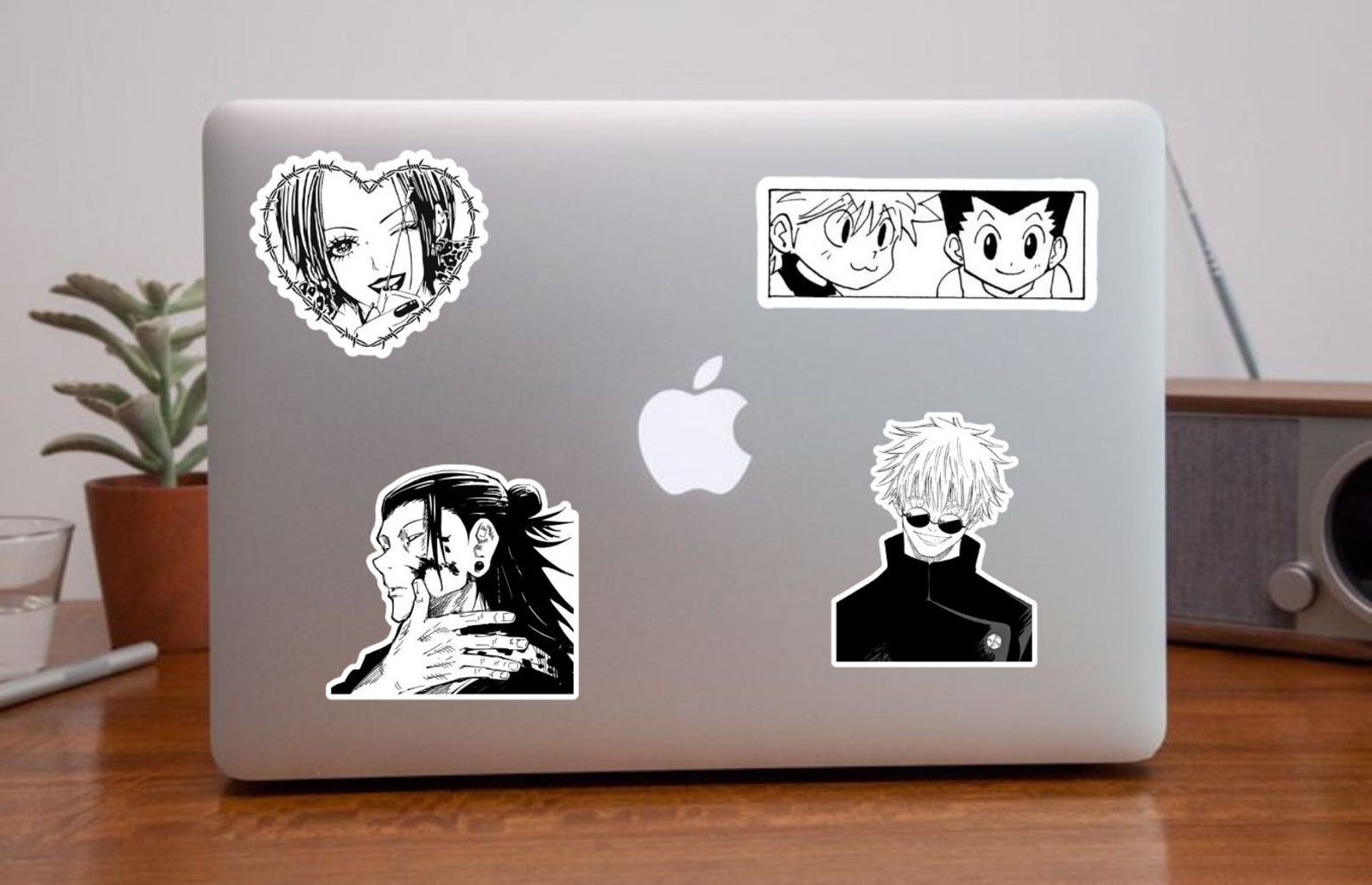 Sat0ru Sticker JJK Inspired Jujutsu Sorcerer Black & White Anime ...