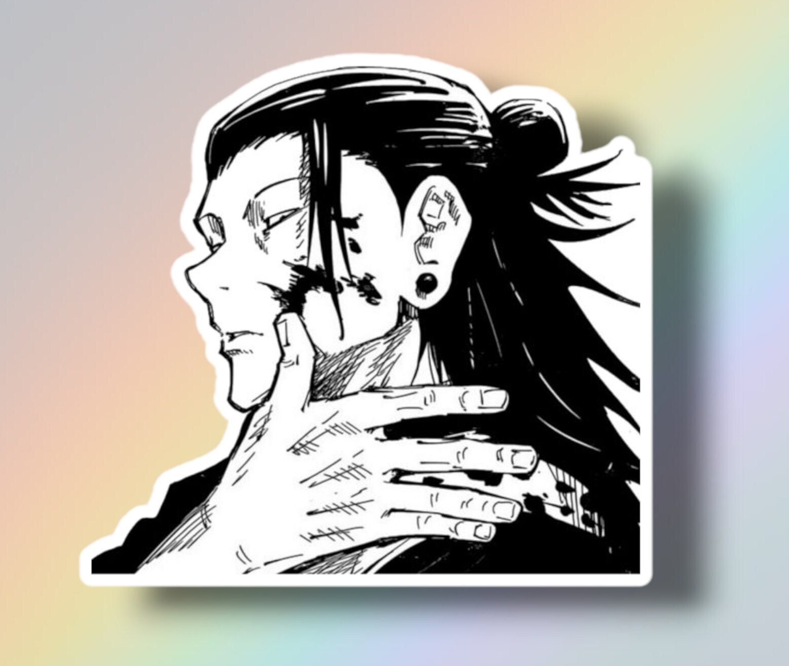 Jjk Inspired Geto Sticker Jujutsu Sorcerer Black & White - Etsy