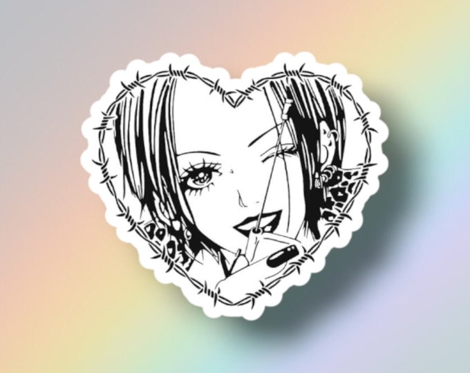 Anime Girl Sticker Black & White Manga Panel Cute Kawaii Anime Laptop ...