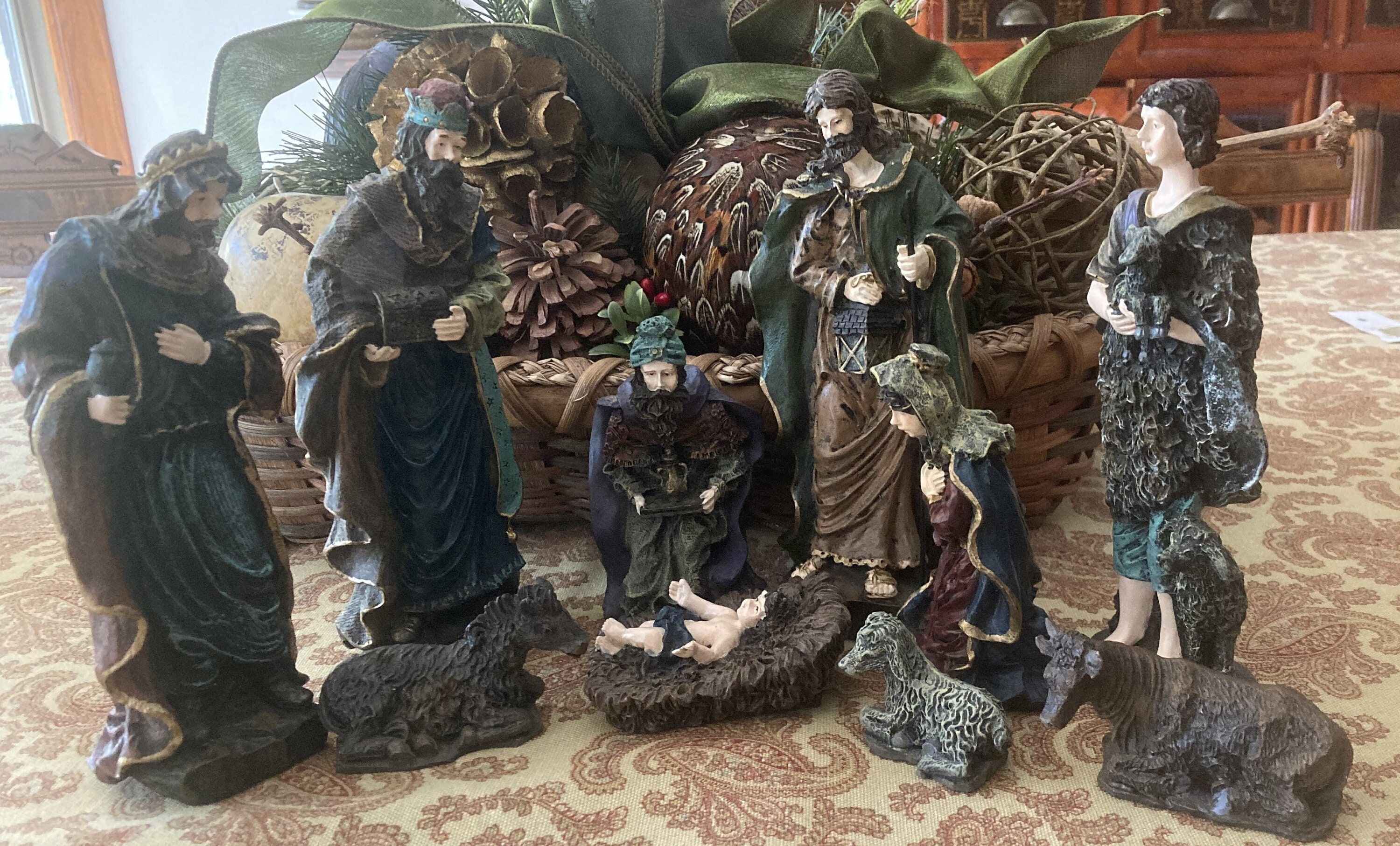 Vintage Nativity Set 9 Pieces. Heavy Resin. - Etsy