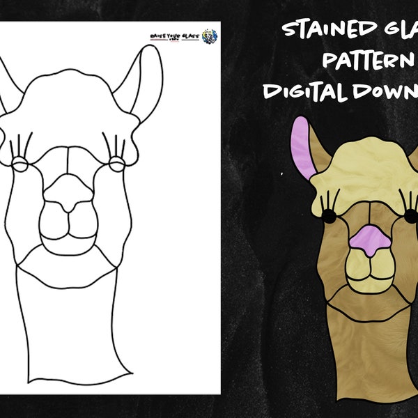 Alpaca Stained Glass - Etsy