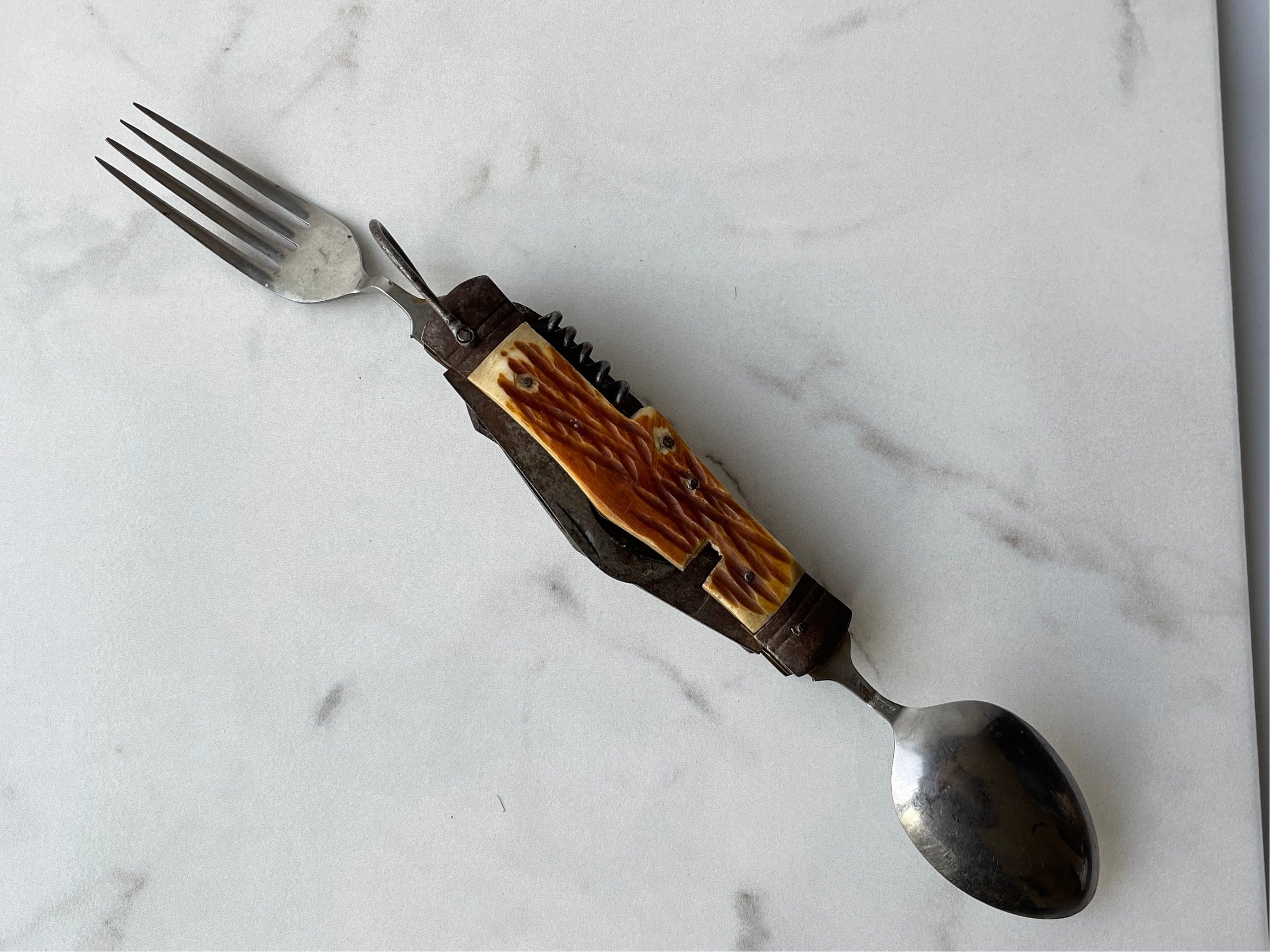 Vintage Multi-tool Hobo Pocket Knife Jigged Handle 10 Tools - Etsy