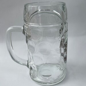 Vintage Dinkel Acker Clear Glass 0.5L Dimple Pressed Beer Stein - Etsy