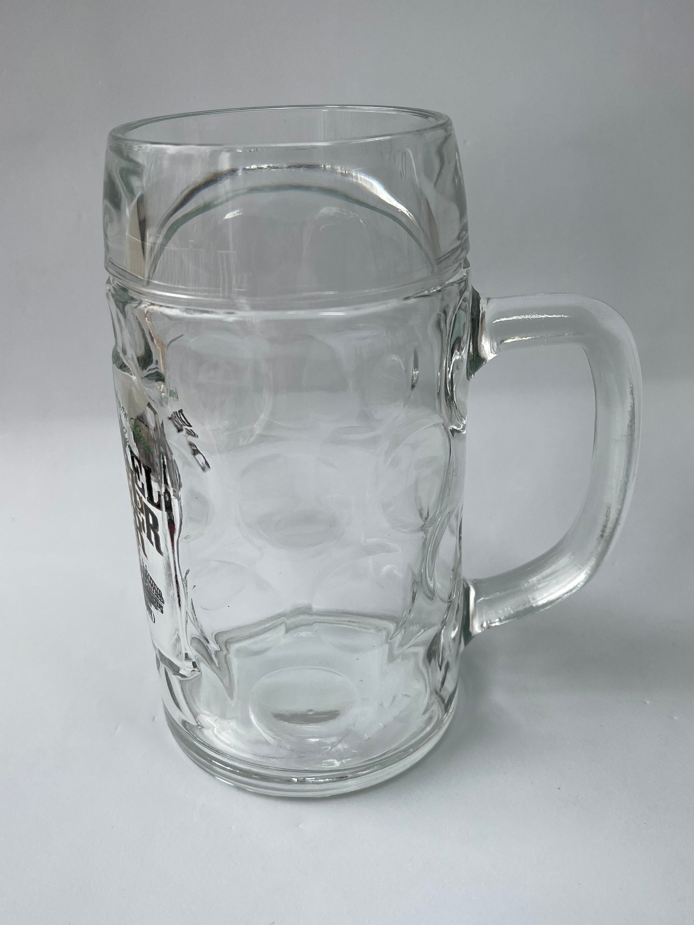 Vintage Dinkel Acker Clear Glass 0.5L Dimple Pressed Beer Stein - Etsy