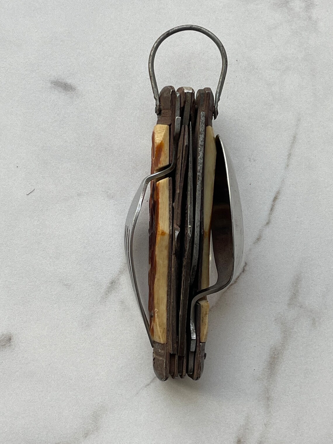 Vintage Multi-tool Hobo Pocket Knife, Jigged Handle, 10 Tools, JAPAN - Etsy