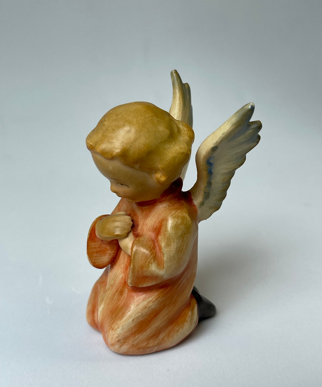 Vintage Signed W Germany Goebel Praying Angel Vintage Goebel - Etsy